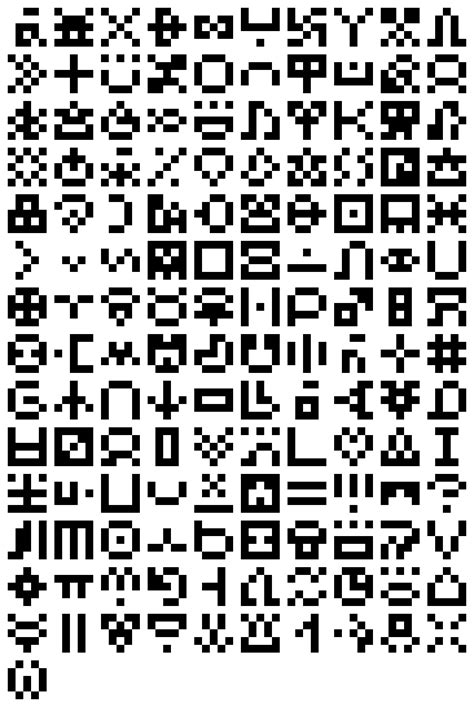 Sitelen Ilo Pi Leko Lili Lon Sitelen Pona Ona Li 5x5 Rtokipona