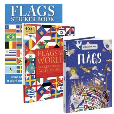 Flags Sticker Book With World Map Pull Out Poster What How Why