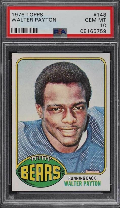 Walter Payton Rookie Card Value A Look Back At Sweatness
