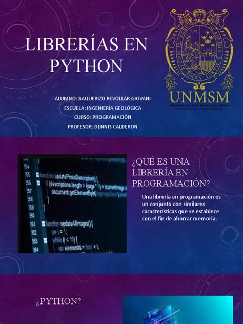 Importando Y Utilizando Librerías En Python Pdf