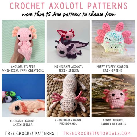 Free Axolotl Crochet Patterns Amigurumi And Plushies
