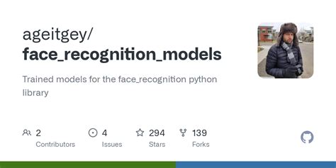 Issues · Ageitgeyfacerecognitionmodels · Github
