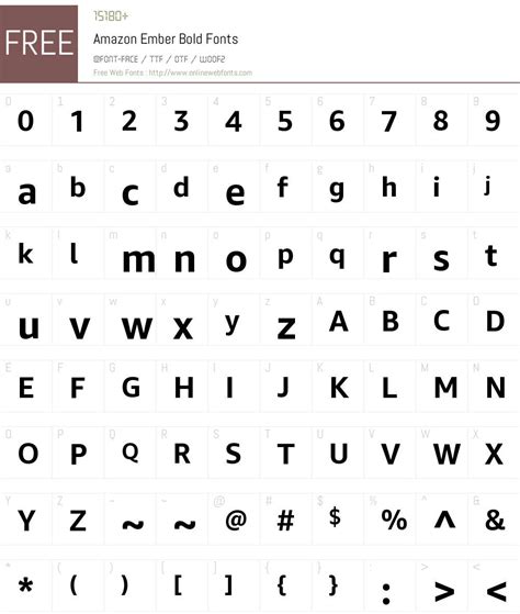 Amazon Ember Bold 1 010 Fonts Free Download Onlinewebfonts Com