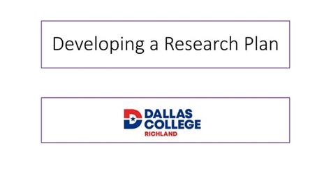 Developing A Research Plan Pdf