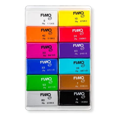 Fimo Soft Basic Colours 12 Pack 12 X 25g • 2wards Polymer Clay