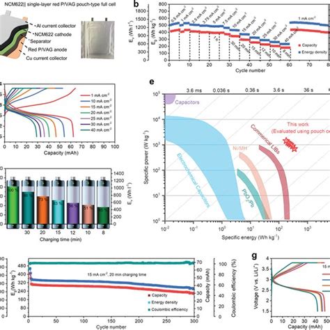 A The Pouch Cell Configuration Using Single‐layer Red‐pvag Particle