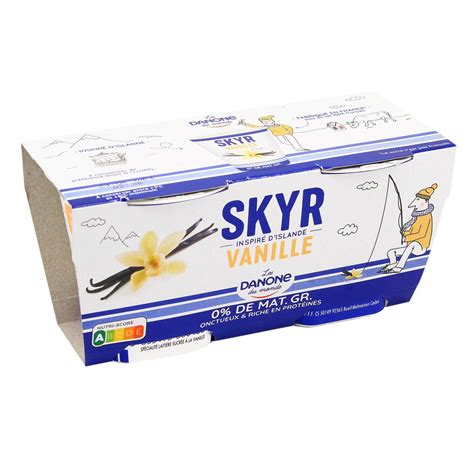 Livraison à Domicile Les Danone Du Monde Skyr Vanille 0mg 2x140g