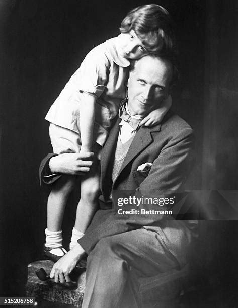 British Writer Aa Milne And His Son Christopher Robin Around The