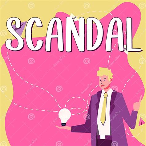 Hand Writing Sign Scandal Concept Meaning An Action Or Event Regarded