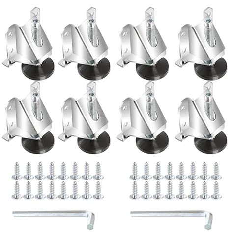 Powertec 71136 P2 Adjustable Leg Leveler Kit With Screws And Lock Nuts