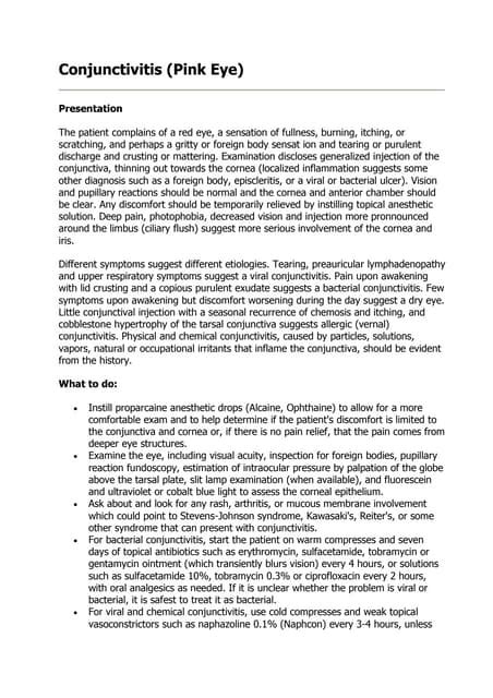Conjunctivitis Pps