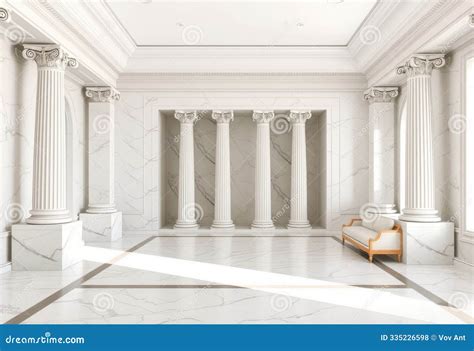 Neoclassical Inspired By Greek And Roman Art With Clean Lines An Stock