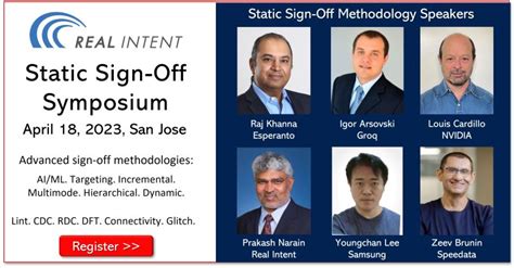 Igor Arsovski On Linkedin Static Sign Off Symposium