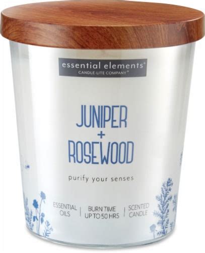 Candle Lite® Essential Elements® Juniper Rosewood Glass Jar Candle 9 Oz Fred Meyer
