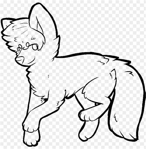 Free Download Hd Png Wolf Base Free By Mlnoru On Deviantart Line Art