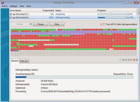 Defragmentare Hdd Auslogics Disk Defrag SimpluIT