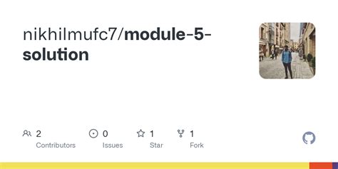 GitHub Nikhilmufc Module Solution