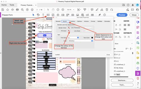 How To Create A Fillable PDF Document To Help Increase Sales In Your Digital Planner Biz