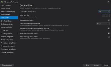 Code Editor Theme White Mcreator