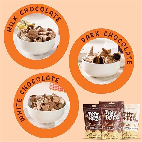 Beemax Tiny Bites Dark Chocolate Waffle Cones 4 24oz 12ct I Got Your Candy