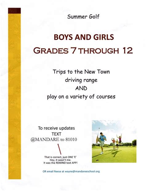 Summer Golf Mandaree School District