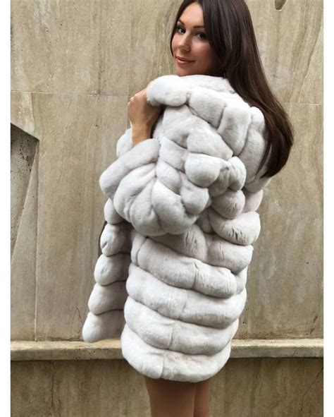 White Chinchilla Hoody Chinchilla Fur Fur Coat Fur Fashion