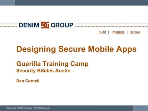 Designing Secure Mobile Apps Ppt