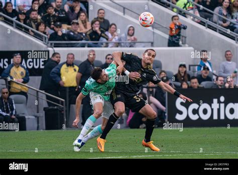 Lafc Defender Aaron Long 33 And Club León Forward Lucas Di Yorio 18