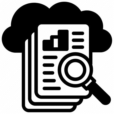 cloud analysis report record infographics scanning detail icon
