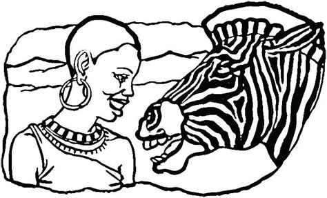 African Culture Coloring Pages At Free Printable