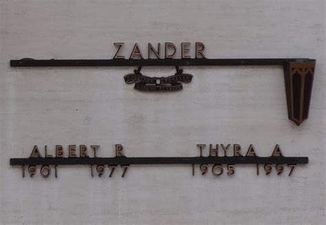 Albert Robert Zander 1901 1977 Memorial Find A Grave