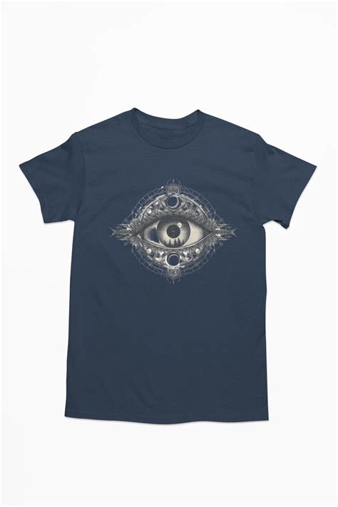 Mystic Nature Eye T Shirt Celestial Forest Graphic Tee Boho All