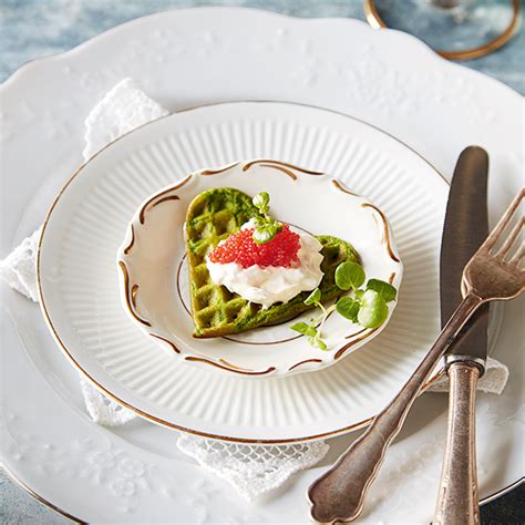 Sprøde Minivafler Med Stenbiderrogn