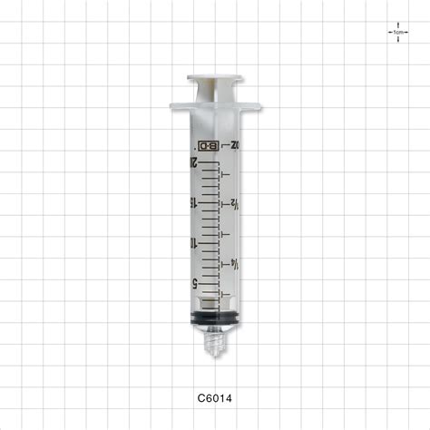 Male Luer Lock Syringe White C6014