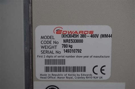 Edwards Ixh 3045h Semiconductor Vacuum Pump Industriële Veiling Eindhoven