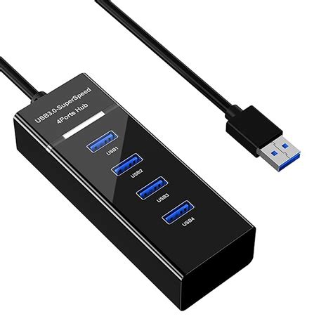 Usb 4 Port Adapter 4 In 1 Usb Hub 3 0 Usb Data Hub High Speed Splitter Plug Extender Splitter