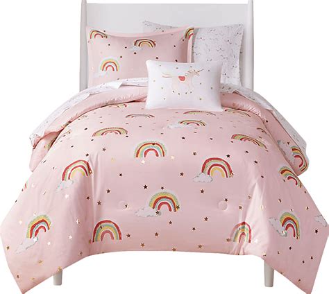 Leebaum Pink Twin Comforter Set Rooms To Go