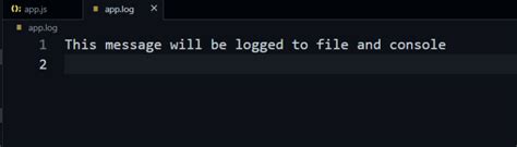 Nodejs Log To File Instead Of The Console Avoid Missing Logs