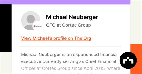 Michael Neuberger Cfo At Cortec Group The Org