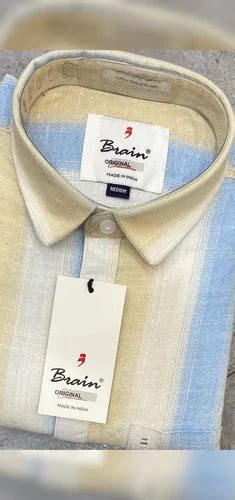 Stripes Cotton Men Premium Shirts Full Sleeves Casual Wear At ₹ 375