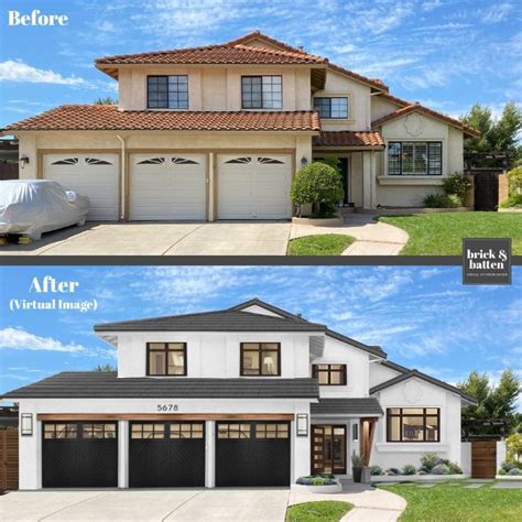 Update Home Exterior Before After Home Facelift Exterior House