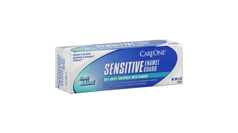 Careone Sensitive Enamel Guard Anti Cavity Fresh Mint Toothpaste 4 Oz