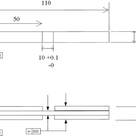 Drawing Of Compression Test Specimen All Dimensions In Mm Download Scientific Diagram