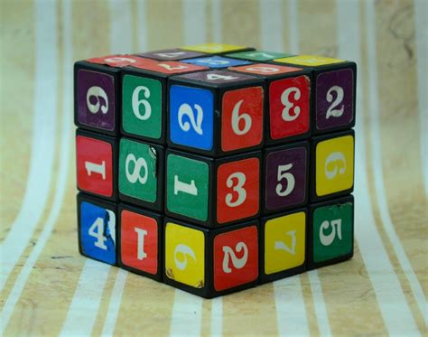 Vintage Sudoku Cubesudocu Cube Puzzlebrain Sharp Toy Lorful
