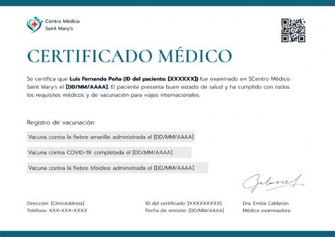 Modelos De Certificados Médicos Gratis Para Editar