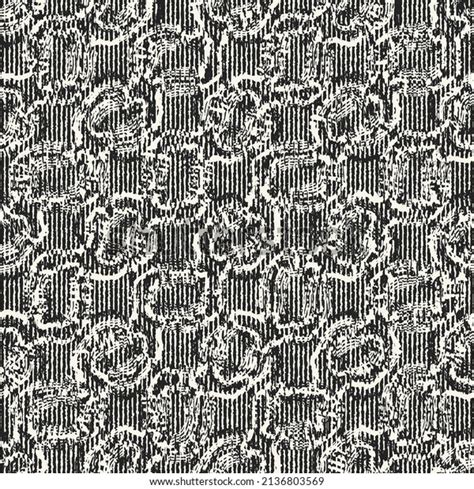 Monochrome Grain Stroke Textured Dotted Pattern Stock Vector Royalty