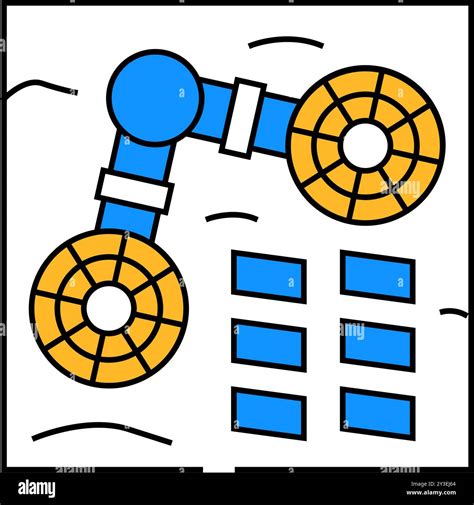 Colony Space Exploration Icon Color Illustration Stock Vector Image And Art Alamy