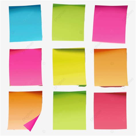 Vector Of Multicolor Post It Notes To Do Lists Note List Label Png