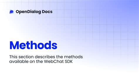 Methods Opendialog Docs