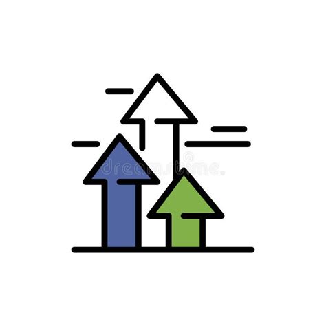 arrows break breaking forward limits flat color icon vector icon